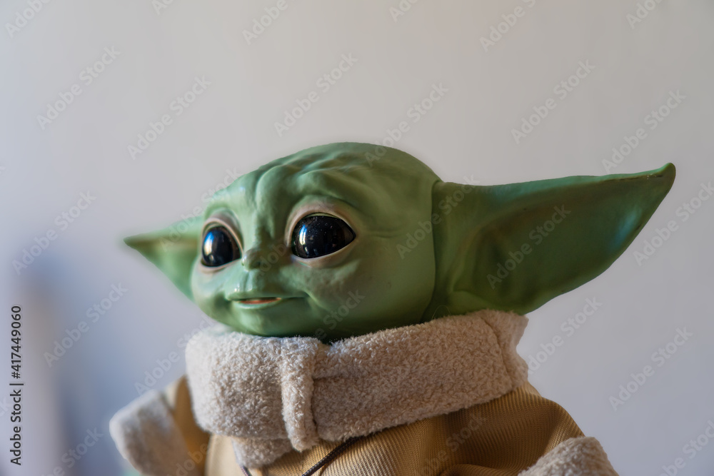 DECEMBER 2020: The Child or baby Yoda, fictional character from the TV ...