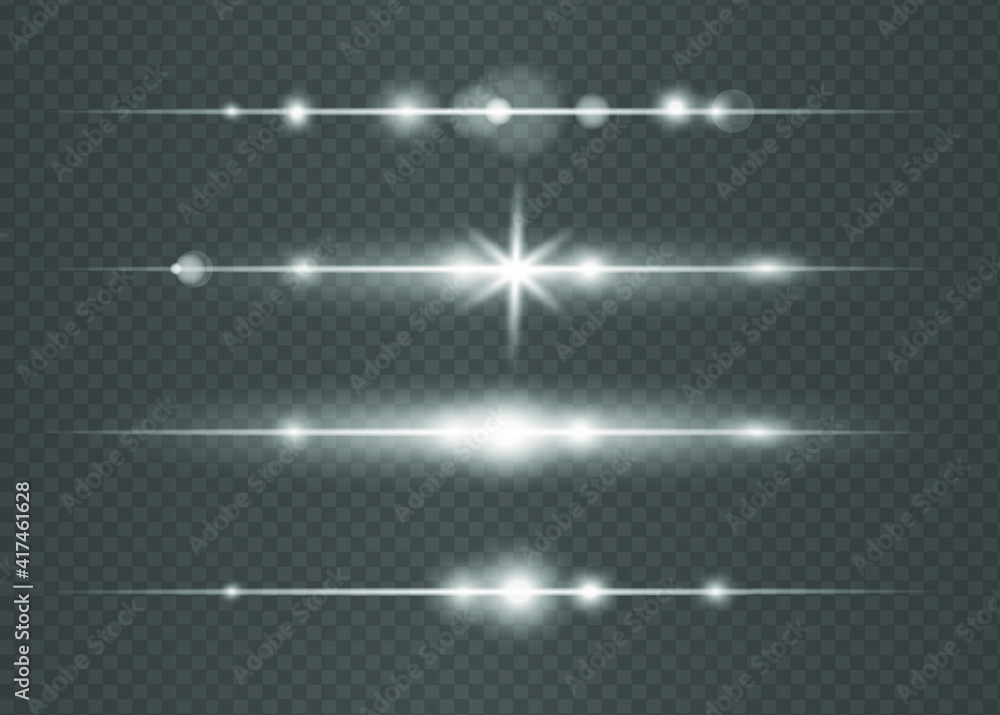 Abstract lines with glow light effect on transparent background ...