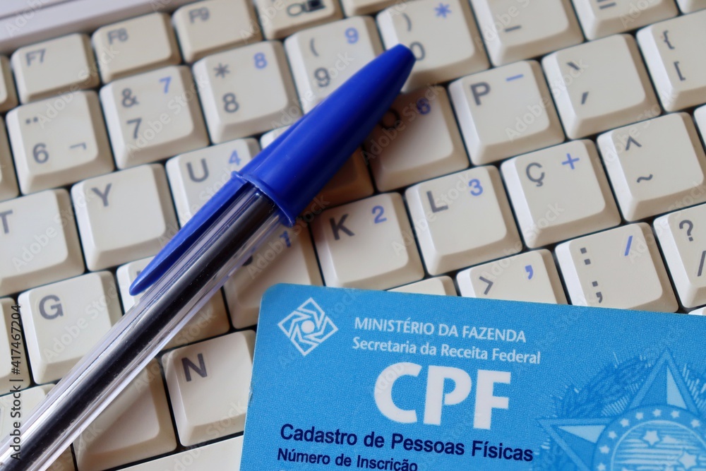 Bahia, Brazil - February 3, 2021: Natural Persons Register (CPF ...