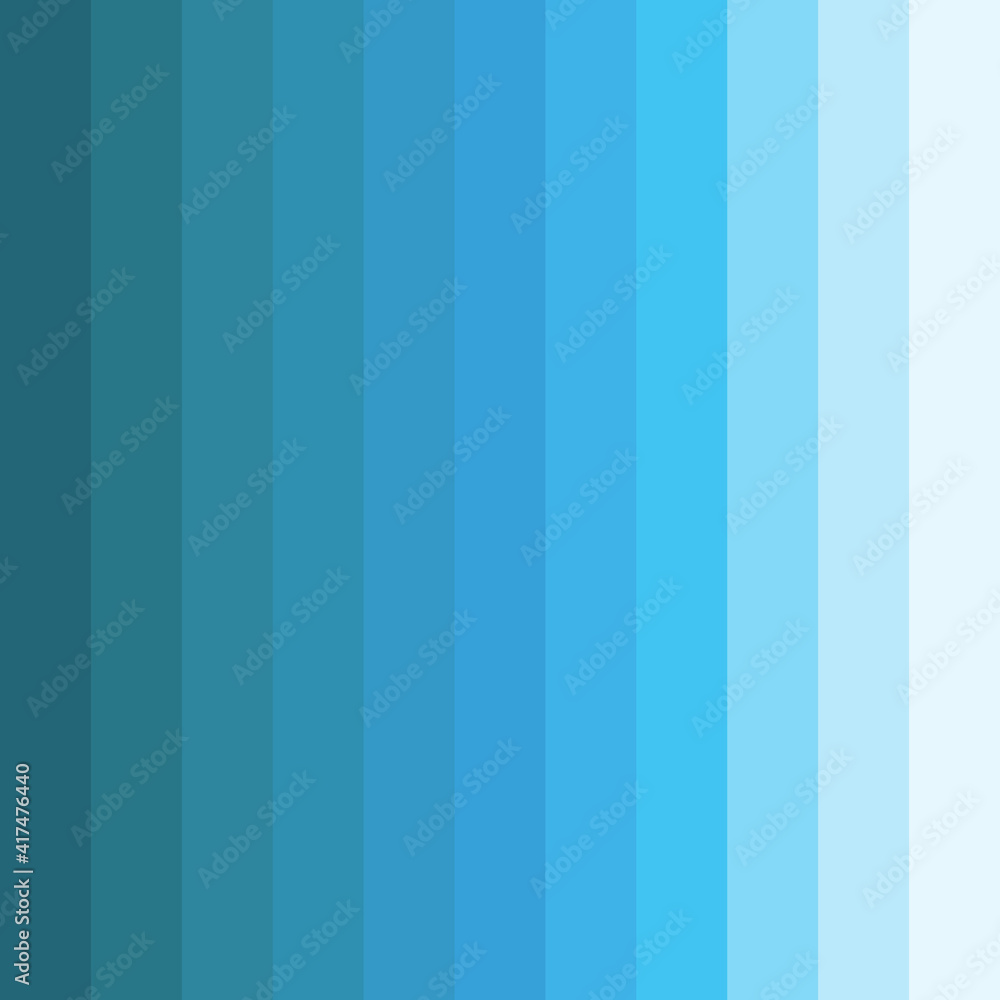 Blue colors palette icon illustration. Shades of blue color chart ...