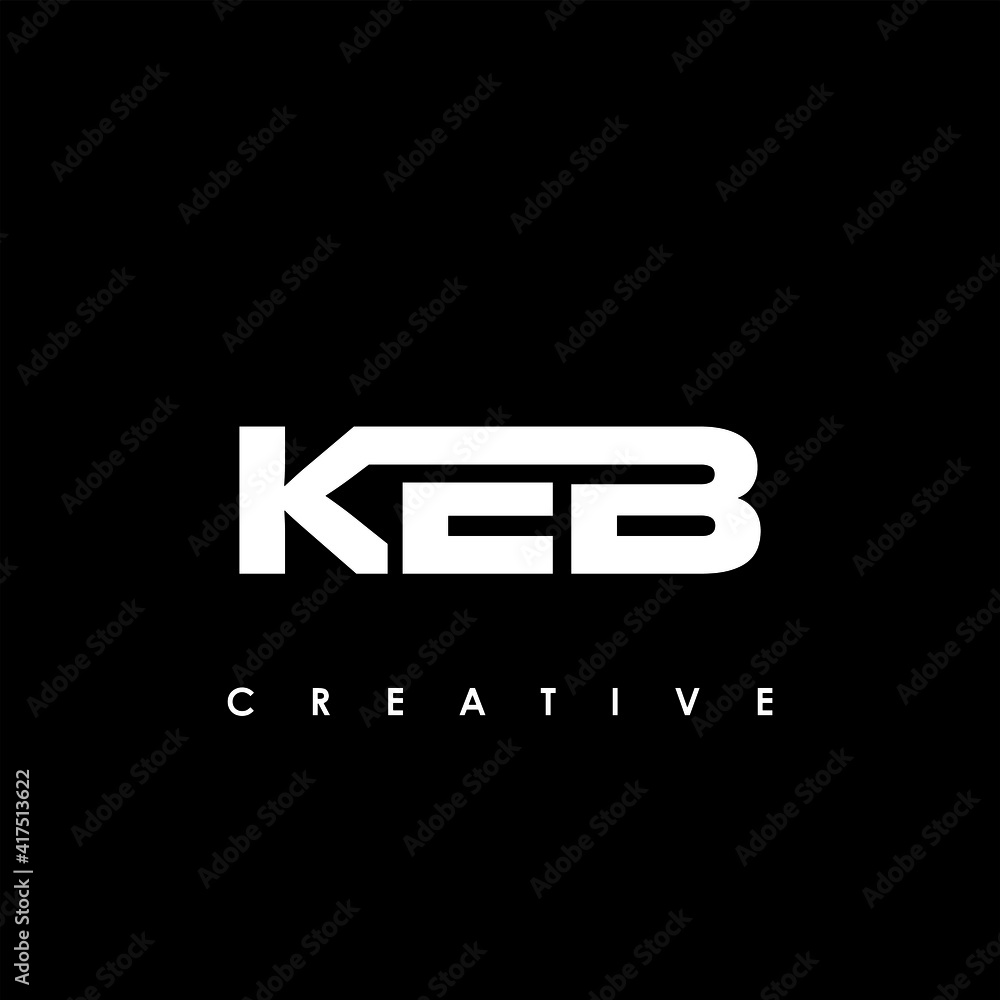 KEB Letter Initial Logo Design Template Vector Illustration Stock ...