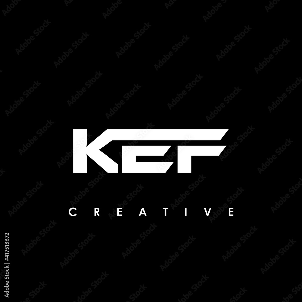 KEF Letter Initial Logo Design Template Vector Illustration Stock ...