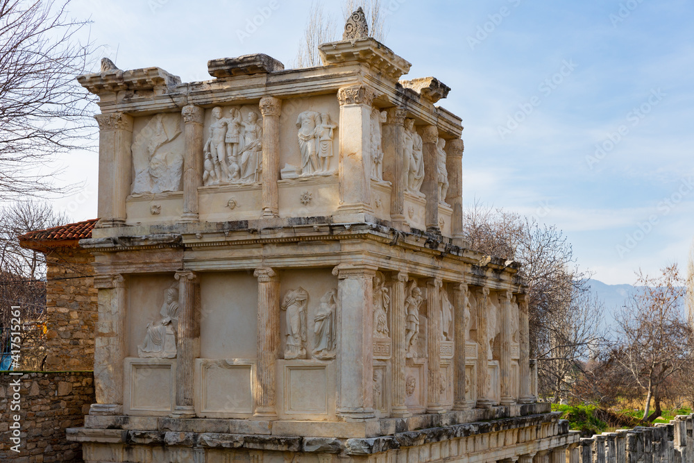 Ruins of Sebasteion, grandiose temple complex dedicated to Aphrodite ...
