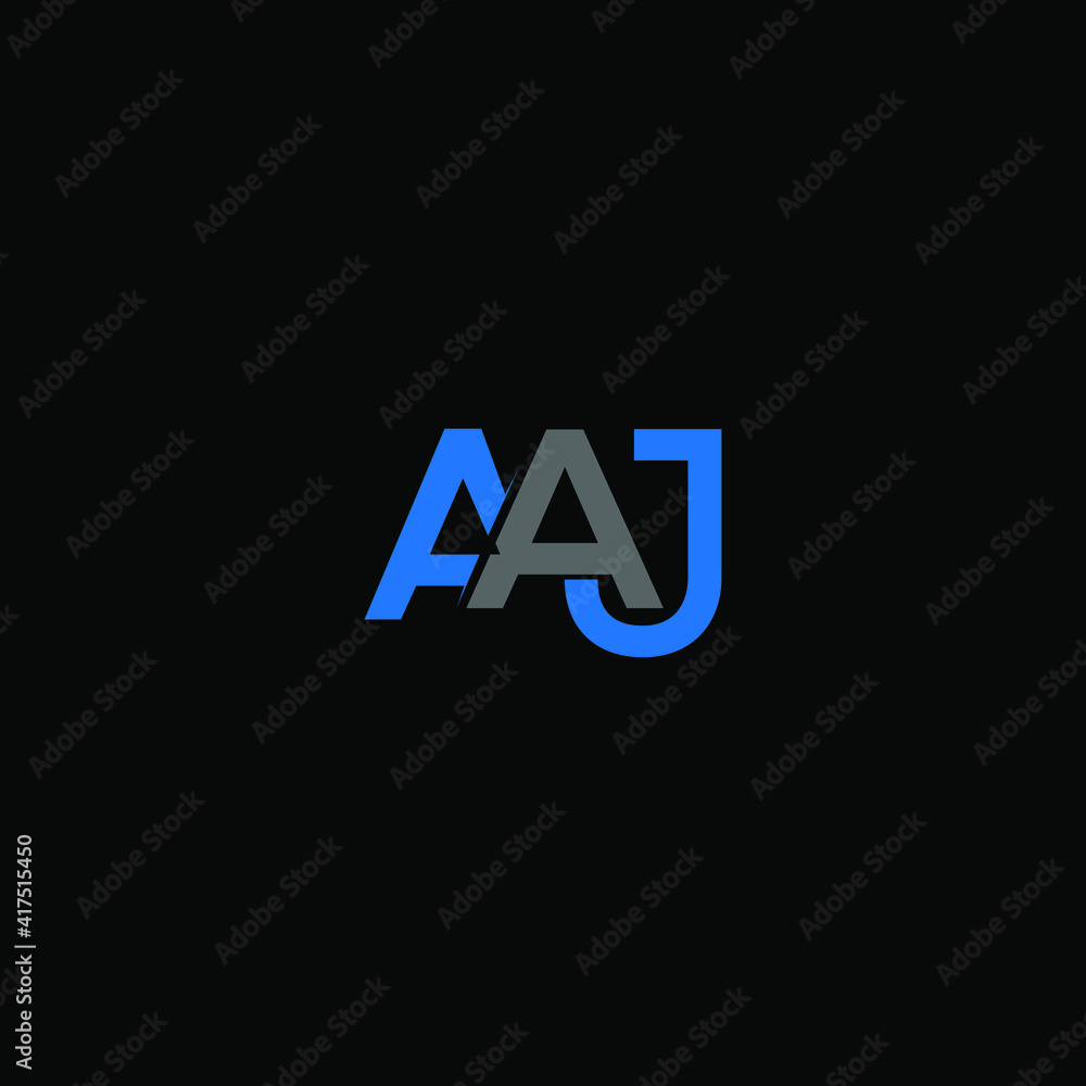 AAJ LOGO, AAJ ICON, AAJ VECTOR, AAJ LETTER, AAJ MINIMALIST, AAJ FLAT ...