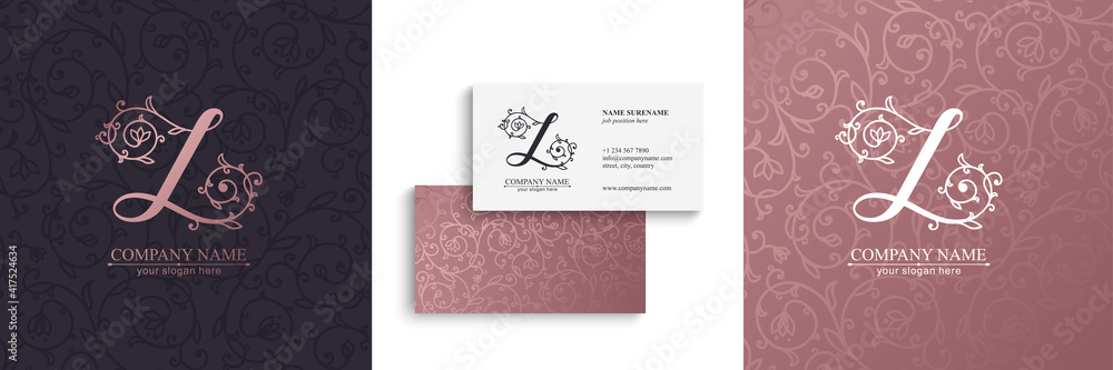 Premium Vector Z logo. Monnogram, lettering. Seamless pattern and ...