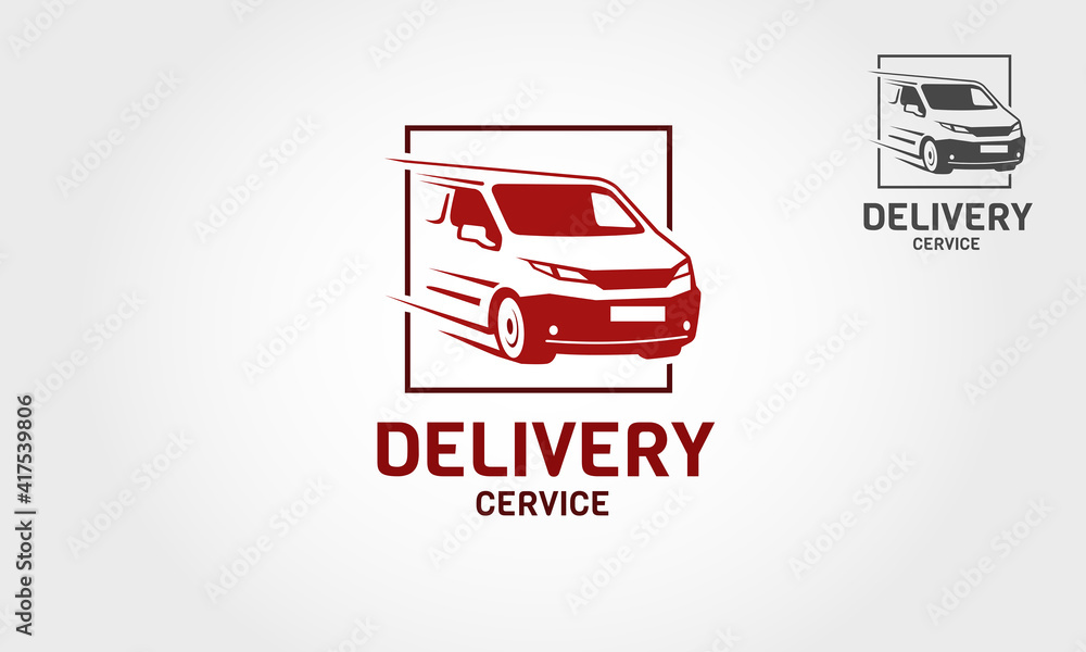Delivery Service Vector Logo Illustration. This logo delivers modern ...