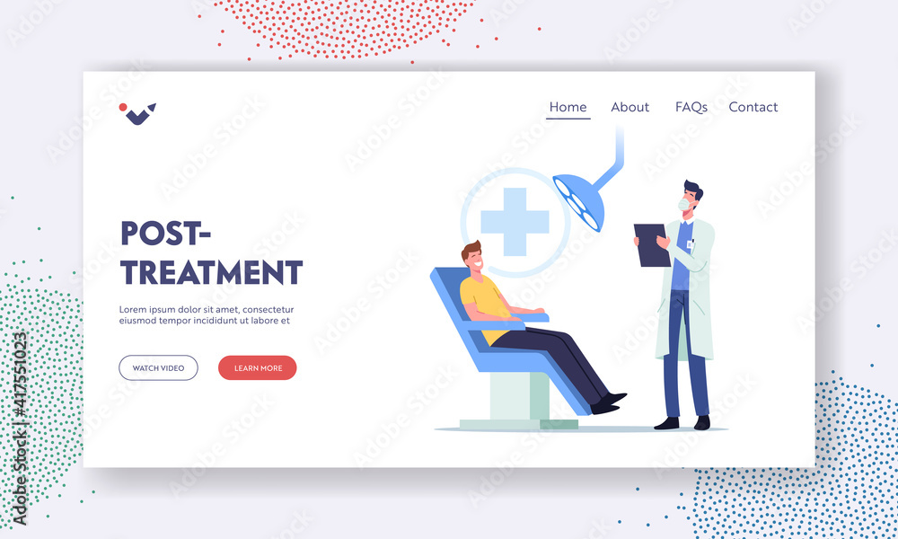 dental-post-treatment-landing-page-template-man-patient-sit-in-chair