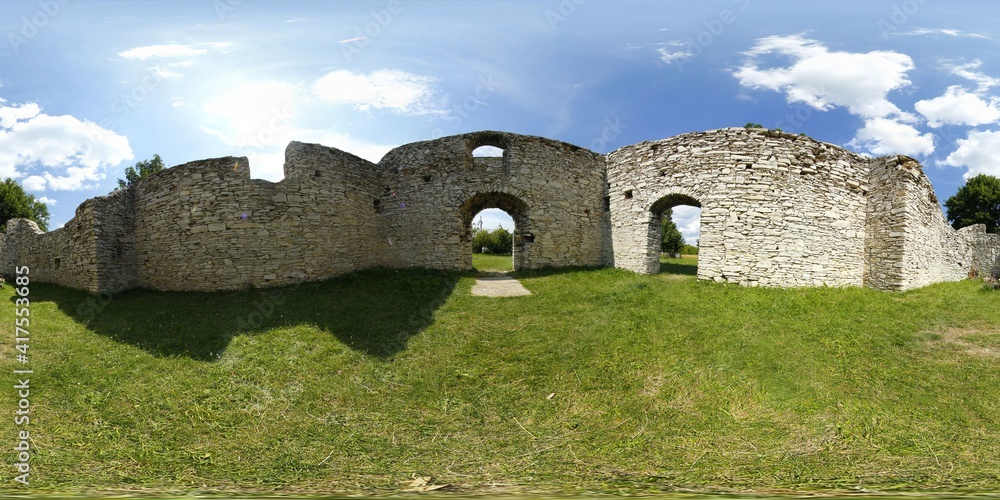 Castle Ruins In Europe HDRI Panorama Stock Photo | Adobe Stock