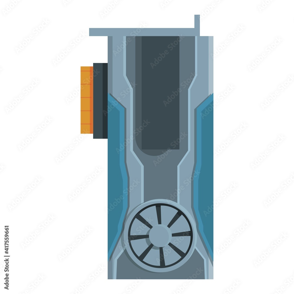 Pc gpu card icon. Cartoon of pc gpu card vector icon for web design ...
