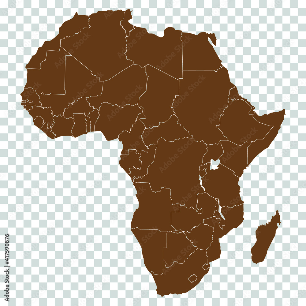 Accurate map of the African continent in high resolution with the ...