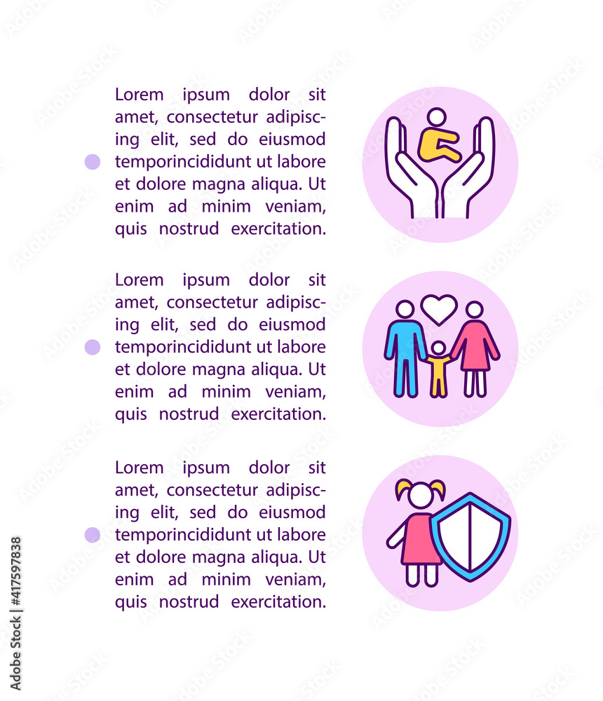 Kids security and importance concept icon with text. Children feeling ...