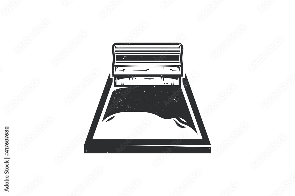 Vintage Screen Printing Vector Design Stock Vector | Adobe Stock