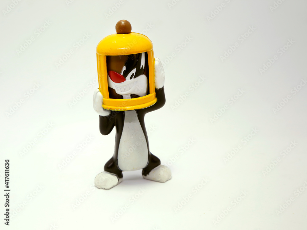 Toy Silvester J. Pussycat. Sylvester. Puddy Cat. Cartoon of Looney ...