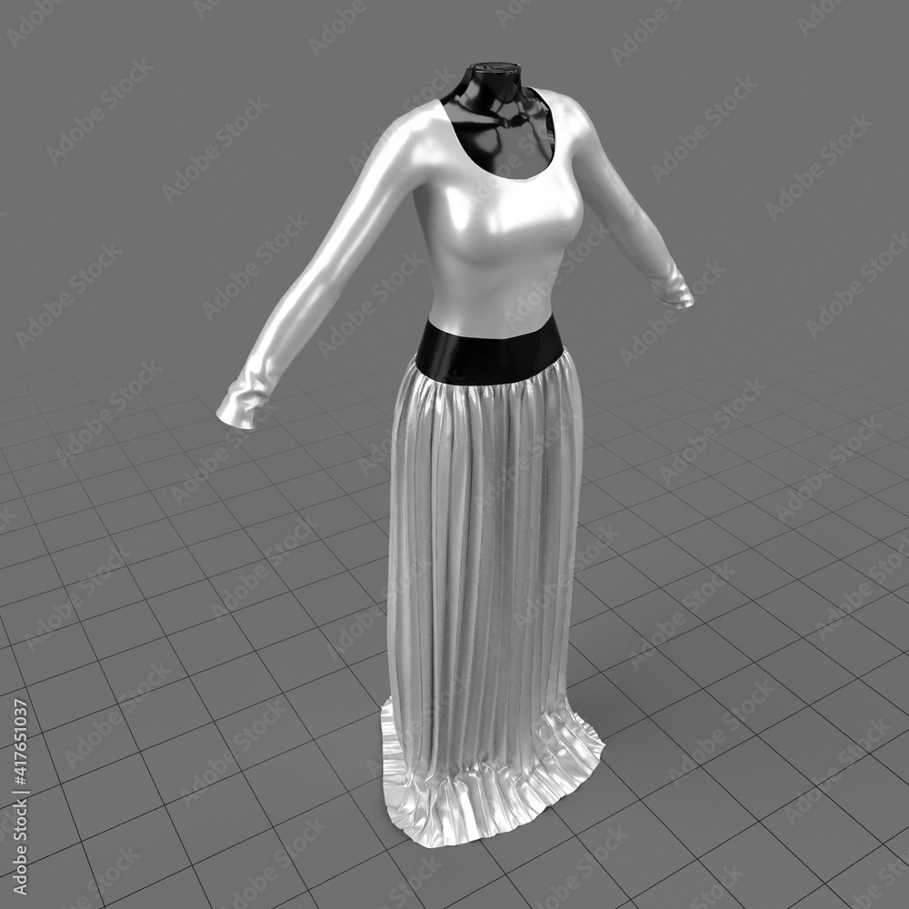 Dress Stock 3D asset | Adobe Stock