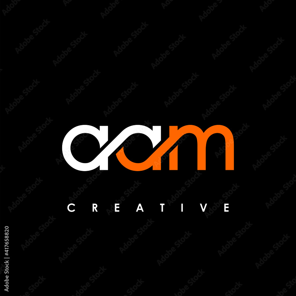 AAM Letter Initial Logo Design Template Vector Illustration Stock ...