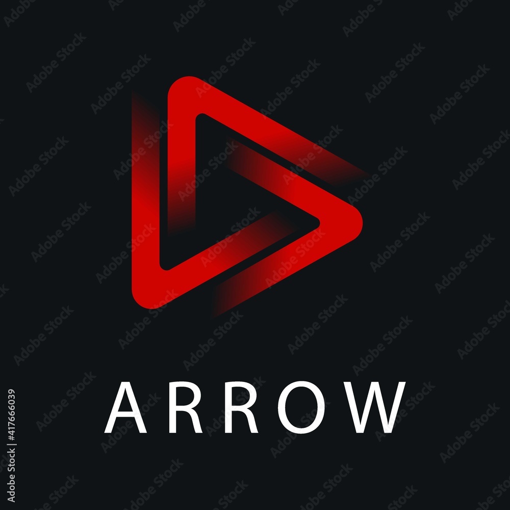 Abstract art triangle logo with blue shape background.Design template ...