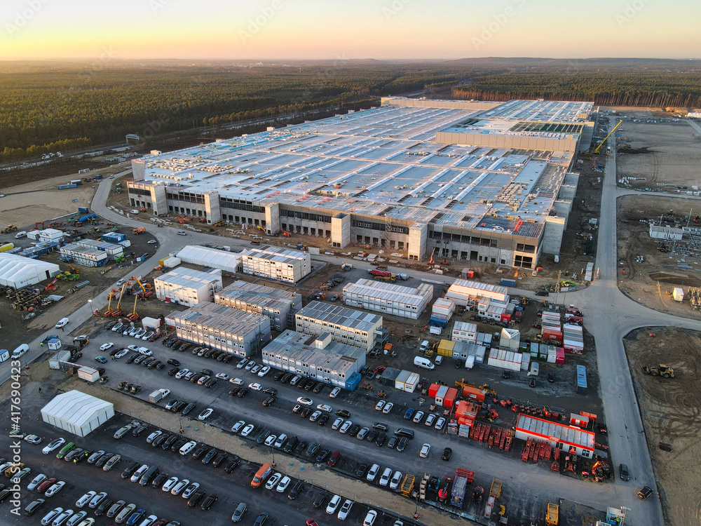 Tesla Gigafactory Stock Photo | Adobe Stock