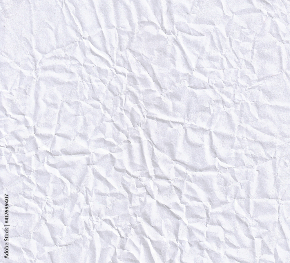 Bright White crumpled paper texture background. Paper texture. White ...