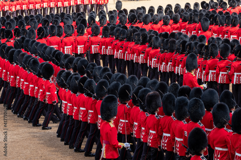 Trooping the Colour, military ceremony at Horse Guards Parade ...