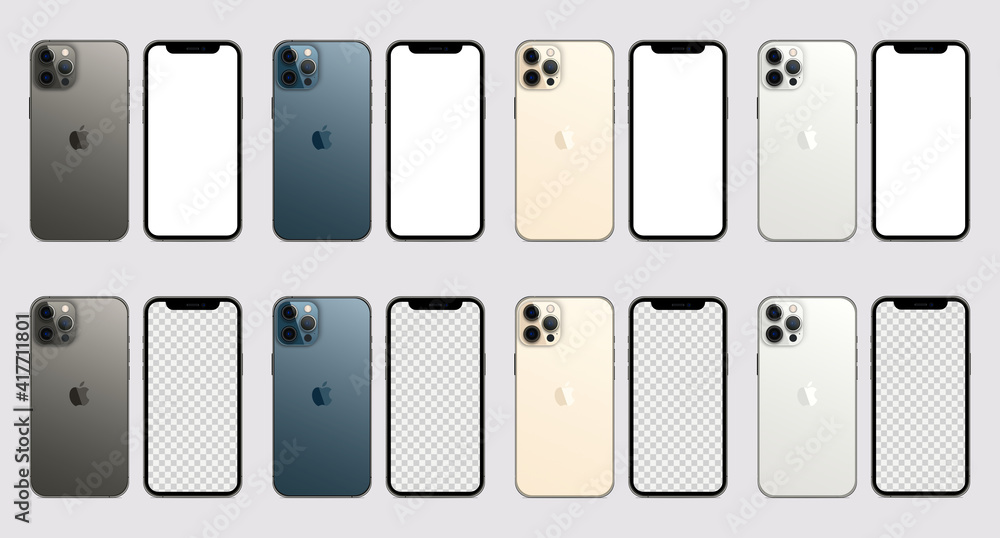 Magelang, Indonesia - 03 03 2021: New iPhone 12 pro / pro max four ...