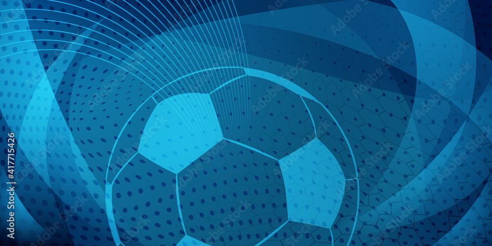 Football or soccer background with big ball in gray colors Stock Vector ...