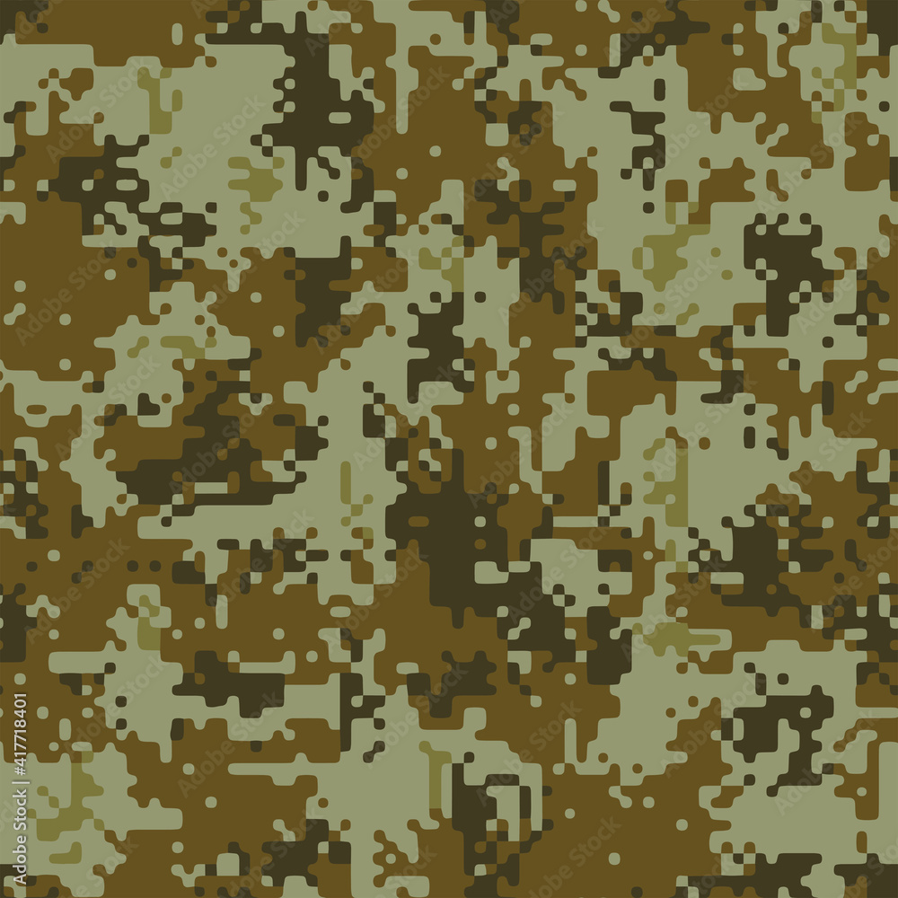 Full seamless military camouflage skin pattern vector for decor and ...