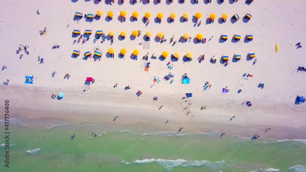 Public beach. People on the Beach In Florida. Spring break or Summer ...
