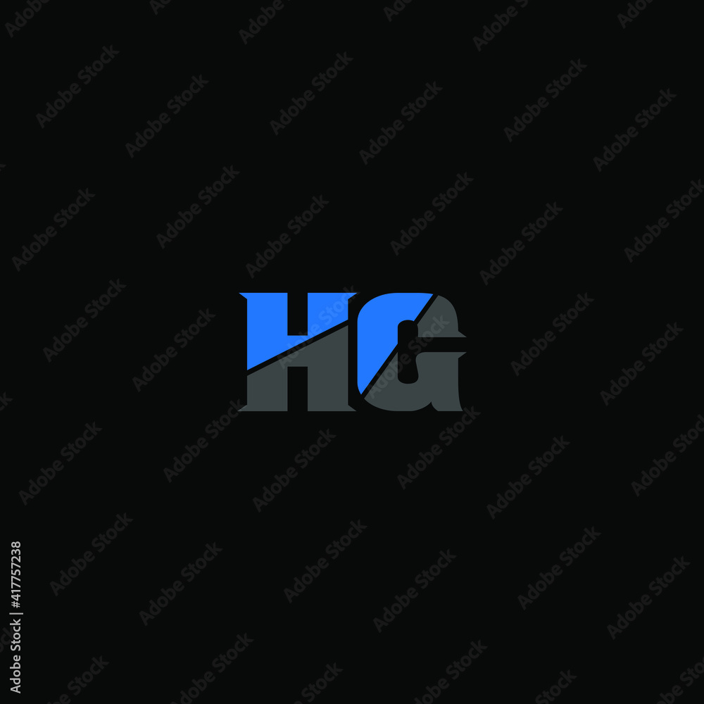 Vetor de HG LOGO, HG ICON, HG VECTOR, HG LETTER, HG MINIMALIST, HG FLAT ...