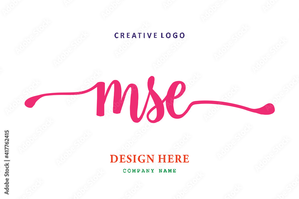 MSE lettering logo is simple, easy to understand and authoritative ...