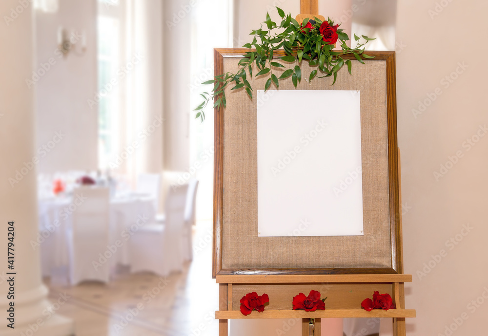 Wedding or birthday party empty seating chart map concept. Empty paper ...