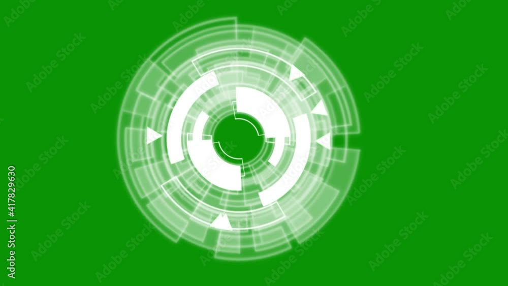 Digital processing motion graphics with green screen background Stock ...