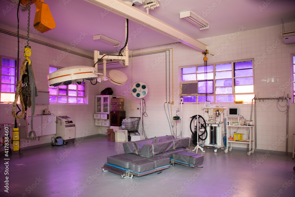 veterinary surgical center room, with infrastructure to serve large ...