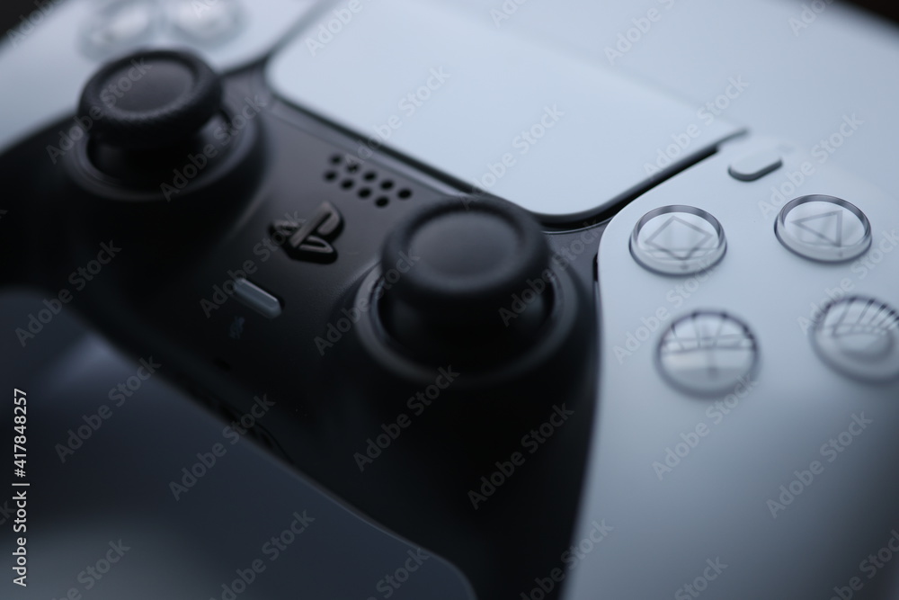 Remote control from the modern game console sony playstation 5 Stock ...