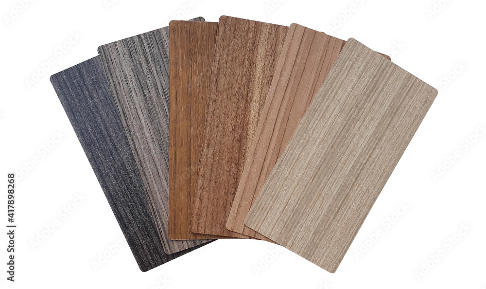 wooden laminated material samples swatch containing douglas fir ,oak ...