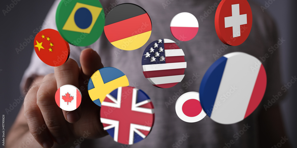All official national flags of the world Stock Photo | Adobe Stock