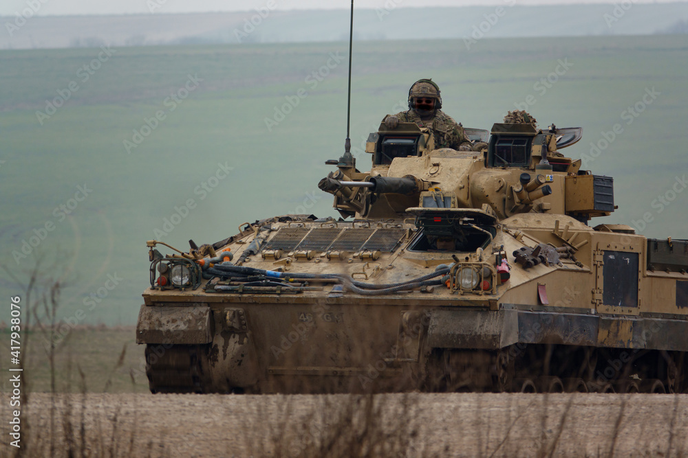 british army FV510 warrior light infantry fighting vehicle tank on ...
