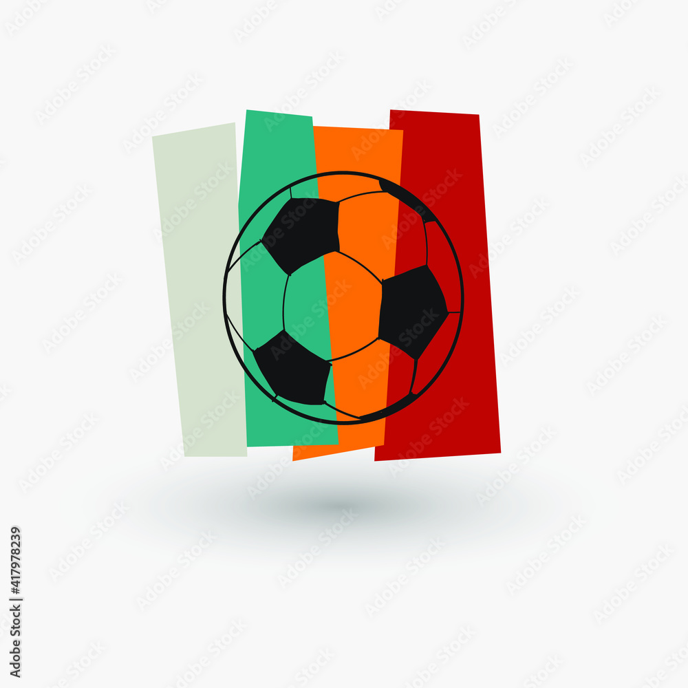 Football logo graphic design with Abstract background.. Stock Vector ...