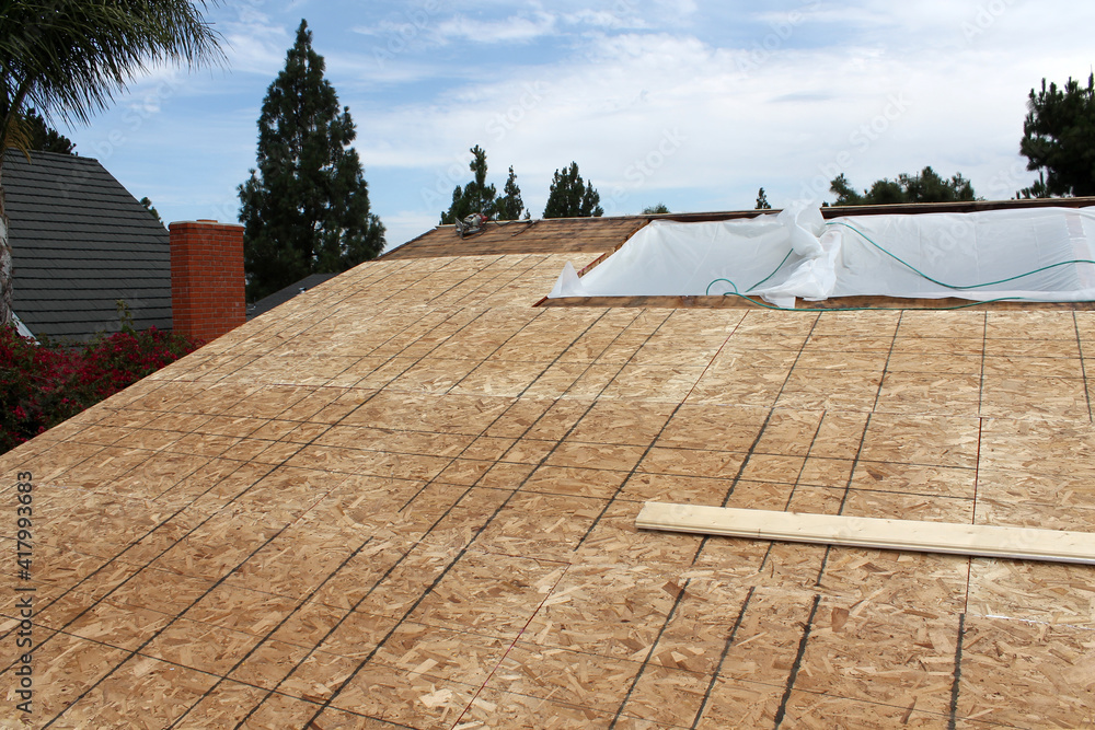 Demolition and removal of an Old Asphalt Single roof that was installed ...