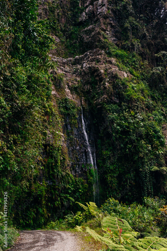 The Death Road is one of the most dangerous roads in the world Stock 写真 ...