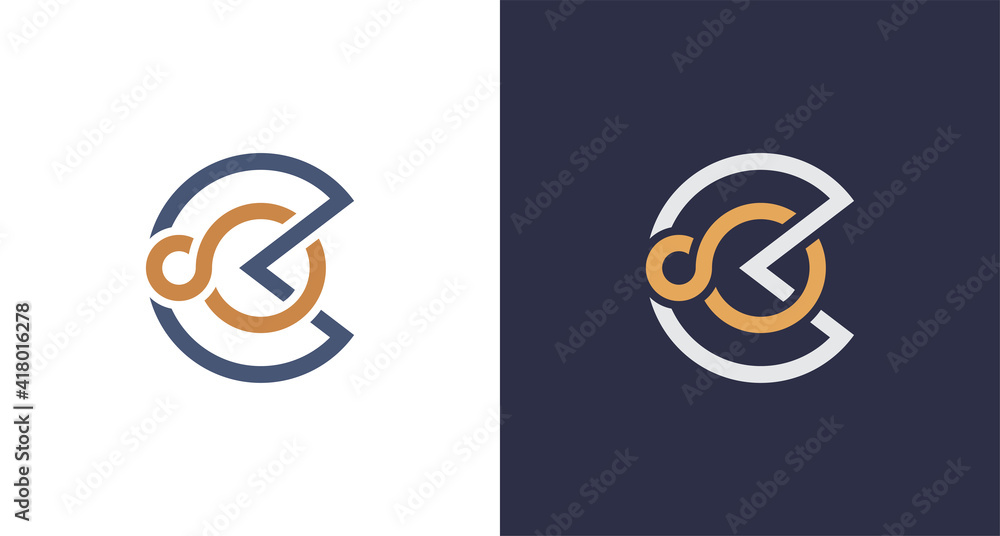 Abstract classy letter circle letter C infinity logo Stock Vector ...