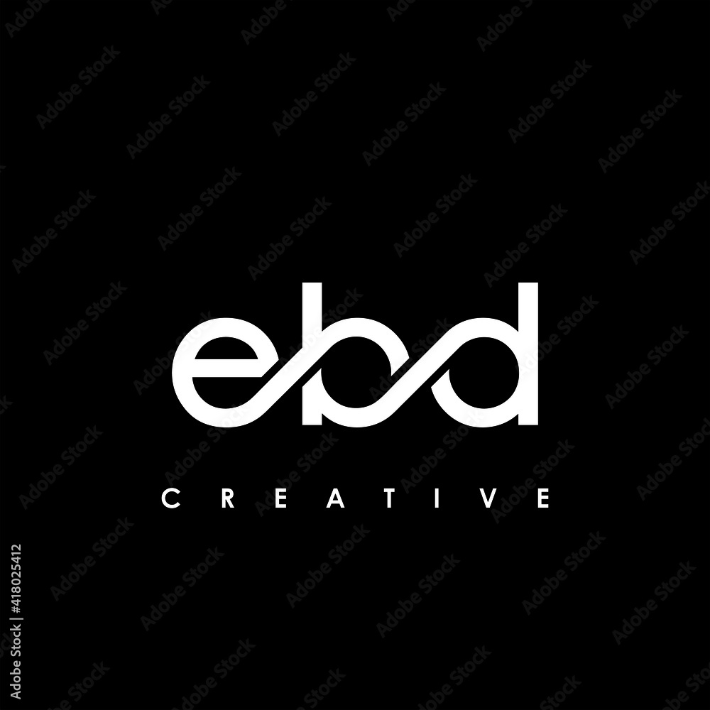 EBD Letter Initial Logo Design Template Vector Illustration Stock ...