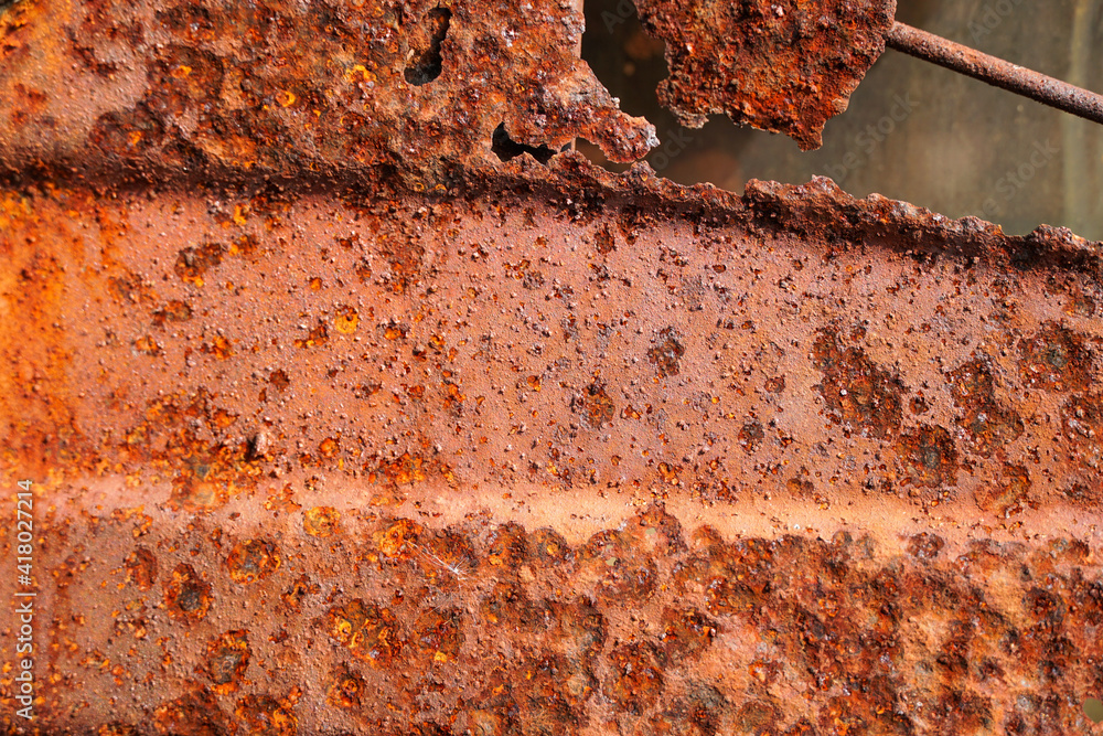Rust of metals.Corrosive Rust on old iron.Use as illustration for ...