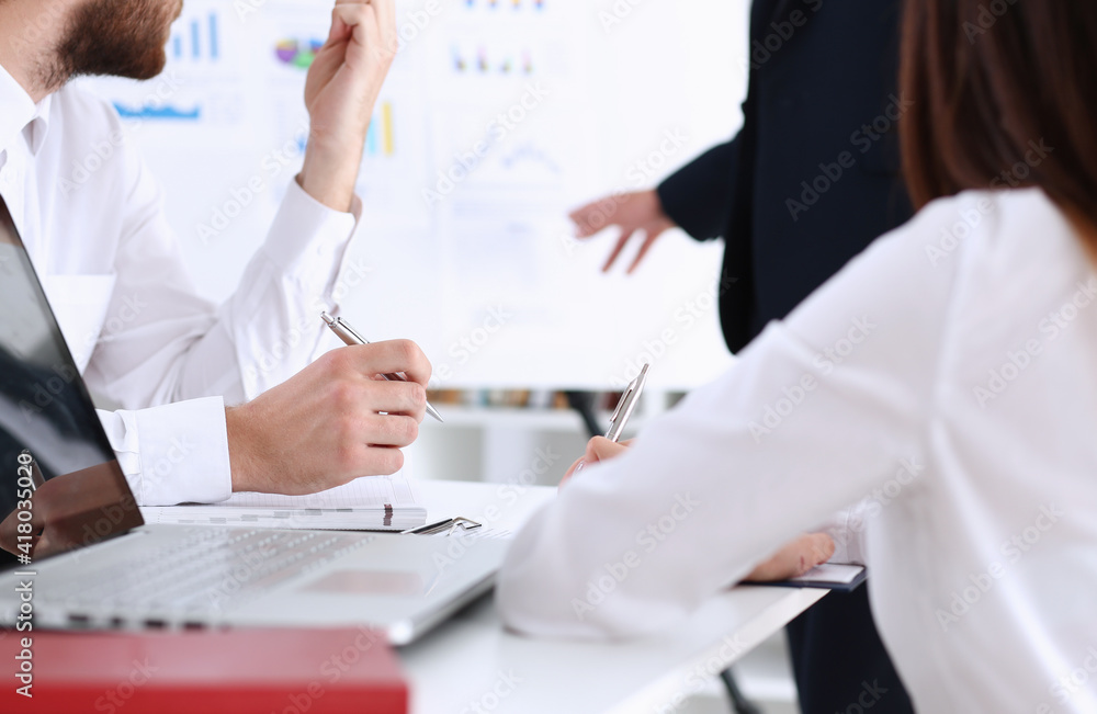 Training the employee with the help of third-party hired lecturers to ...