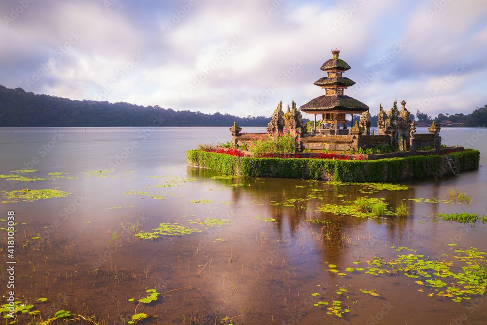 Pura Ulun Danu Bratan temple in Bali island. Beautiful balinese temple ...