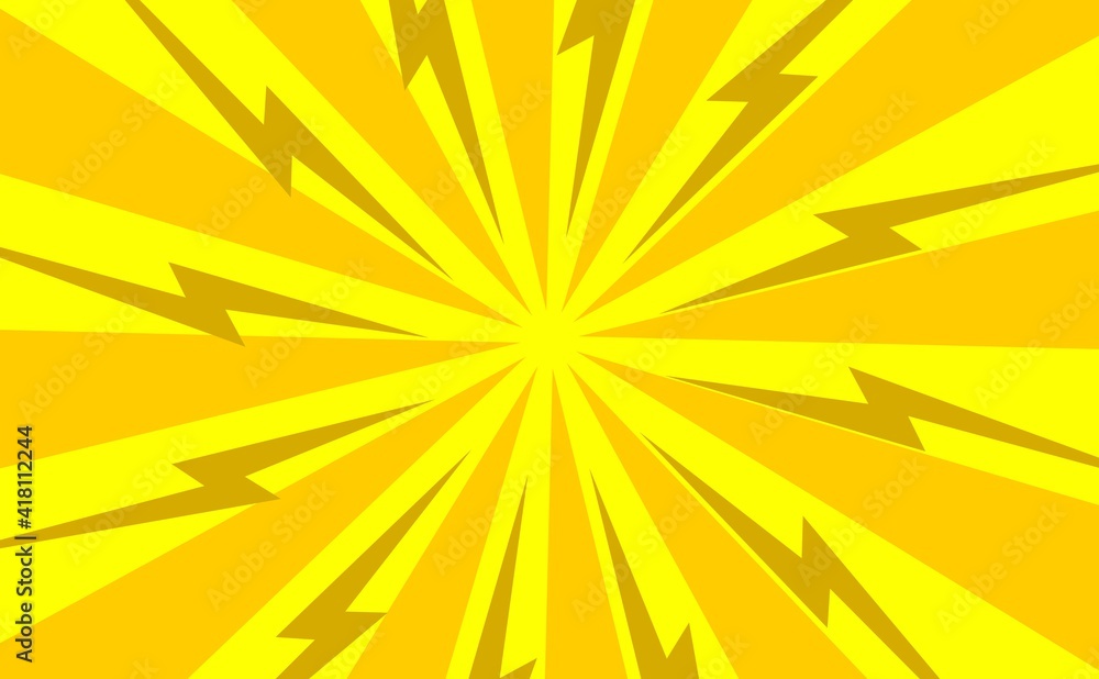 Abstract yellow comic zoom, Background vector illustration Stock Vector ...