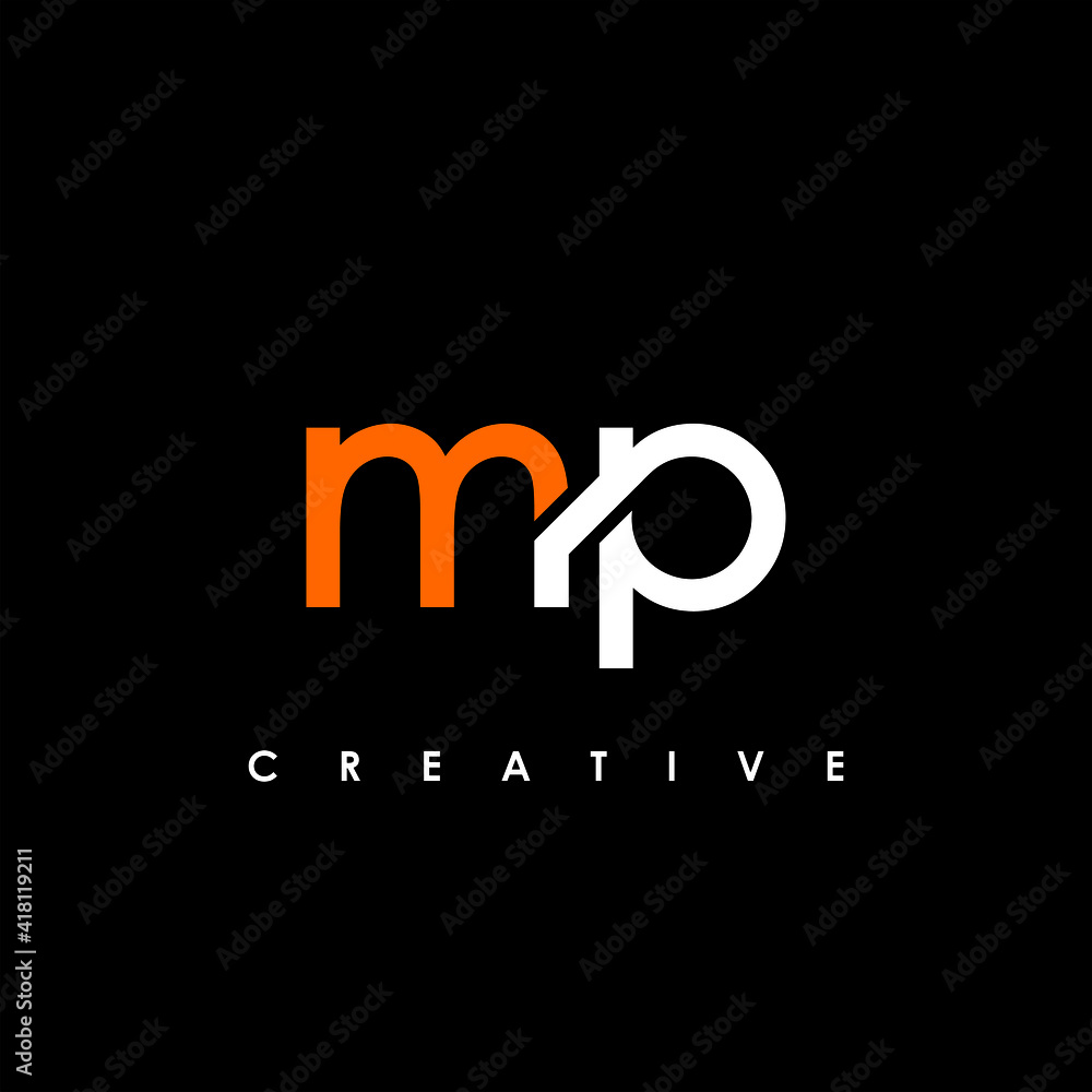 MP Letter Initial Logo Design Template Vector Illustration Stock Vector ...