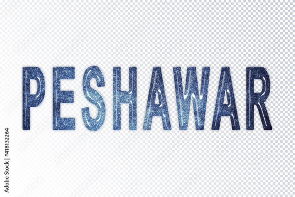 Peshawar lettering, Peshawar milky way letters, transparent background ...