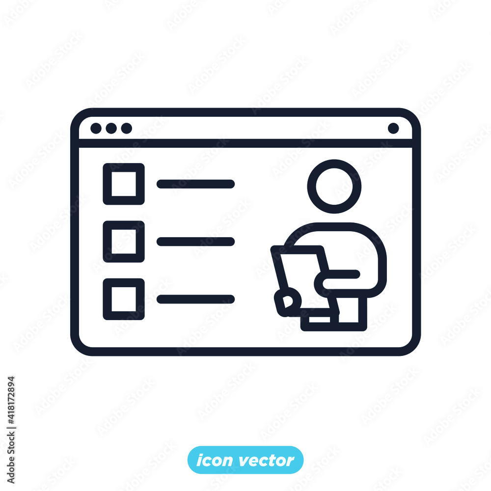 online consultation icon. online consultation business management ...