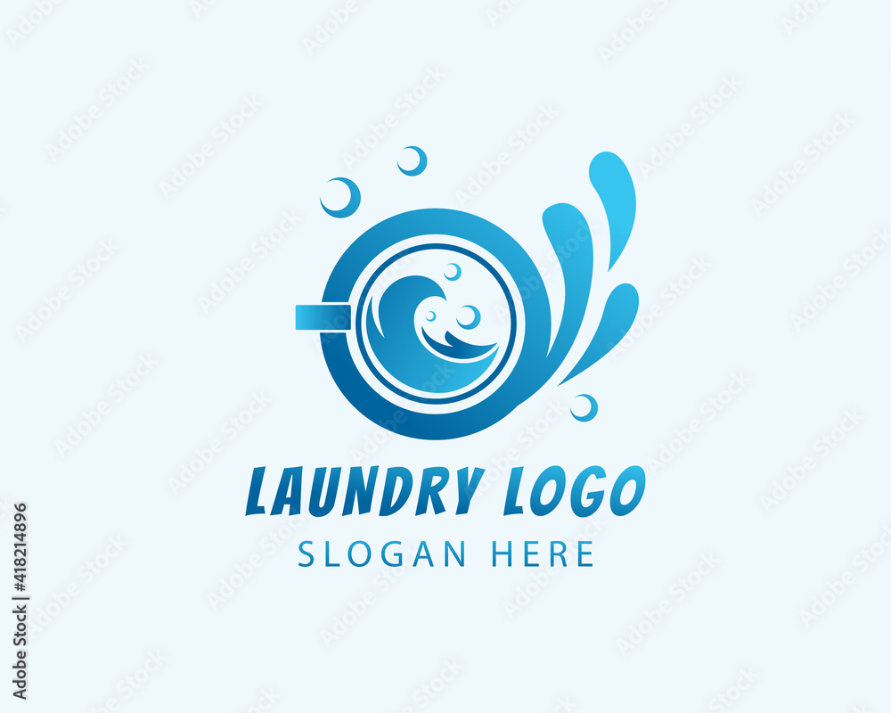 laundry logo creative logo Stock Vector | Adobe Stock