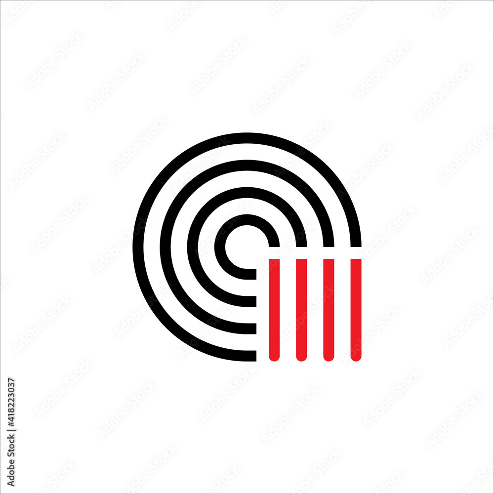 circle o logo, initial logo o, o inside o rounded letter negative space ...